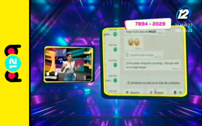Aisha lee los mensajes de los usuarios en WhatsApp - Canal 12 de El ...