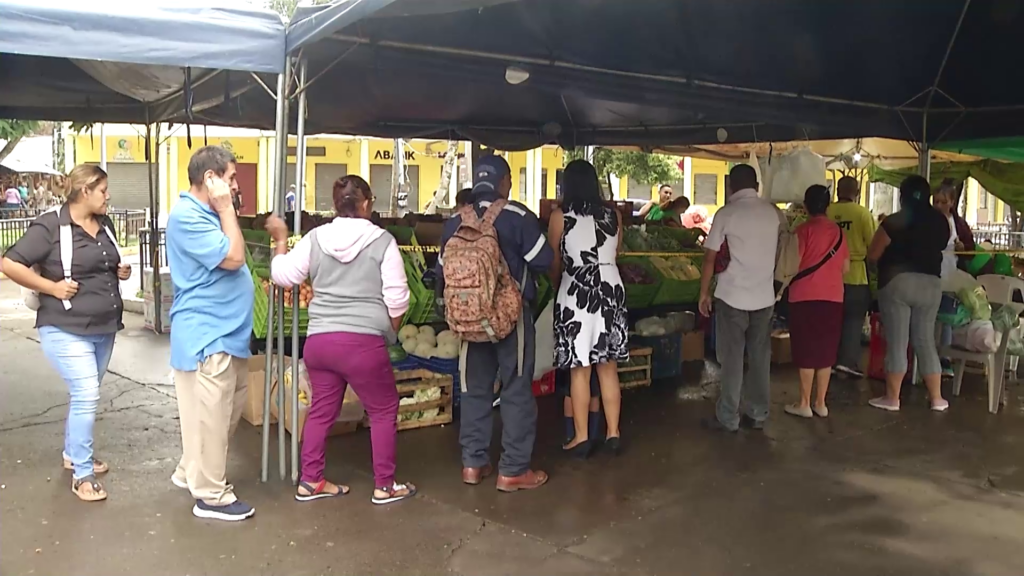 Afluencia en los agro mercados - Canal 12 de El Salvador